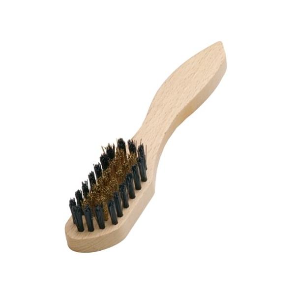 サイズ（約）：［本体］幅165×奥29×高30mm、［毛］長18mm   素材：［柄］木、［毛］ナイロン・真鍮  原産国：フランス