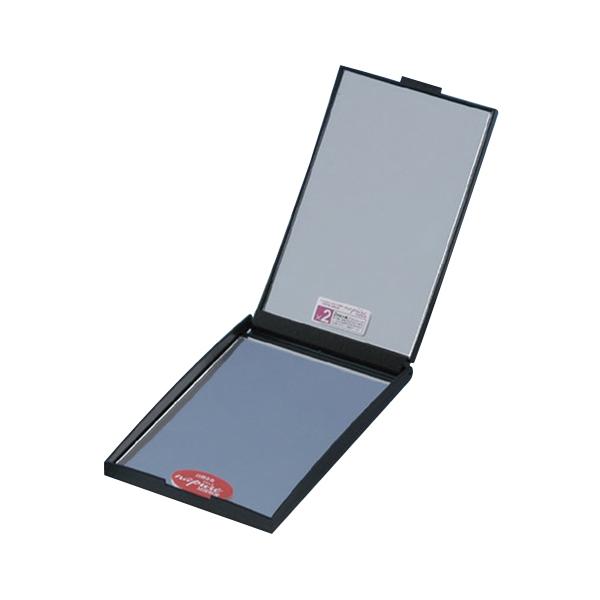 カラー：メタリックブラック本体サイズ（約）：縦78×横125mm素材：［本体］ABS　［ミラー］ナピュアガラスミラー