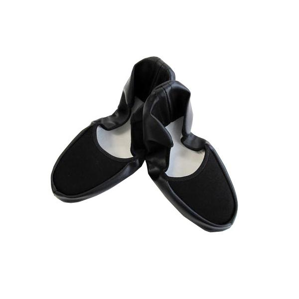 カラー：黒適応サイズ：22〜24cm（女性用フリー） 重量（約）：100g付属品：ポーチ素材：（本体）綿、ポリエステル　（底部分）塩化ビニル樹脂  （巾着）綿、ポリエステル