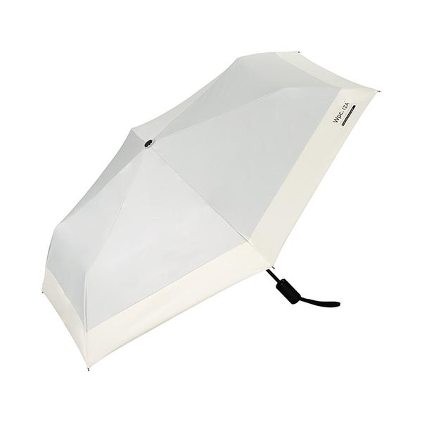 カラー：オフ×ライトグレー本体サイズ（約）：［親骨］長54cm　［使用時］径98×長56cm　：［収納時］幅7×奥3×高28cm重量（約）：325g開閉種類：自動開閉素材：ポリエステル100％