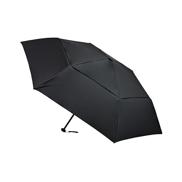 カラー：ブラック本体サイズ（約）：［親骨］55cm　［収納時］全長25cmパッケージサイズ（約）：［使用時］径97×長55cm重量（約）：170ｇ親骨数：6本素材：ポリエステル100％