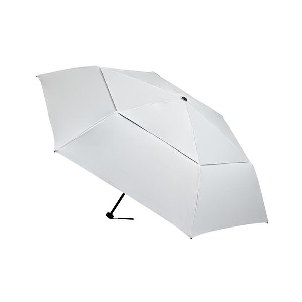 カラー：ホワイト本体サイズ（約）：［親骨］55cm　［収納時］全長25cmパッケージサイズ（約）：［使用時］径97×長55cm重量（約）：170ｇ親骨数：6本素材：ポリエステル100％