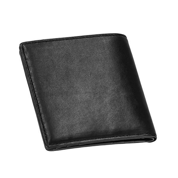 カラー：ブラック本体サイズ（約）：幅10×奥1.5×高9.5cm重量（約）：50g素材：エチオピアシープレザーポケット数：札入れ×1、BOX小銭入れ×1、カード入れ×6、内側ポケット×1