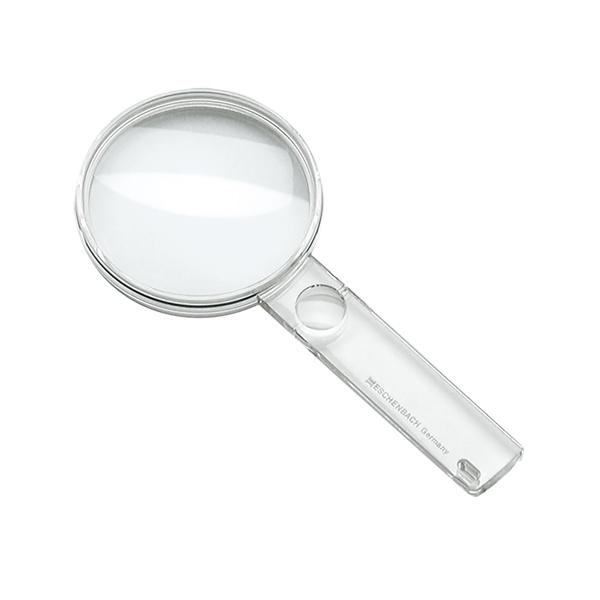 本体サイズ（約）：［本体］幅8.8×奥19.2×高1.5cm　［レンズ］径8cmパッケージサイズ（約）：幅11×奥23×高2cm重量（約）：84g倍率（約）：［本体］2.25倍　［小玉レンズ］5倍材質：PXM光学樹脂保証期間：1年間原産国：ドイツ