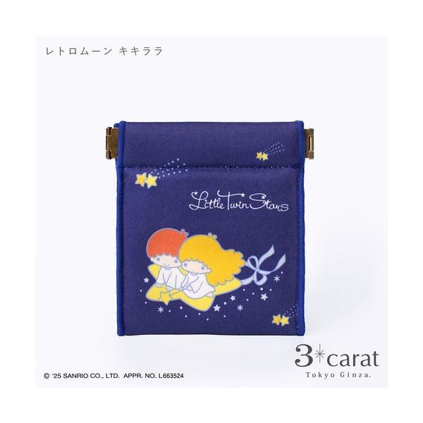 デザイン：レトロムーン　キキララ本体サイズ（約）：縦95×横90×厚10mm素材：合成繊維（マイクロファイバー）、バネ