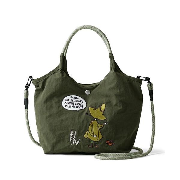 カラー：カーキサイズ（約）：［バッグ］上幅35/底幅24×マチ12×高22cm　［ショルダー］長139cm重量（約）：120g容量（約）：4L素材：ナイロン