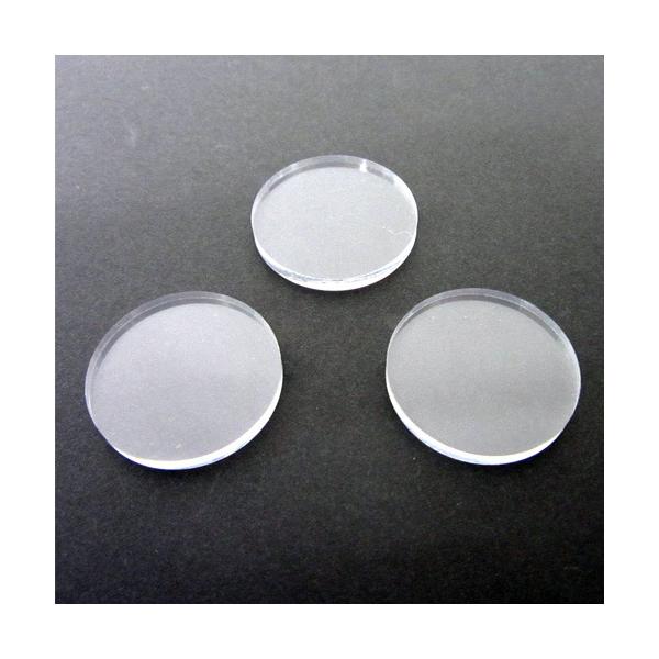 カラー：クリア本体サイズ（約）：径30×厚3mm3コ入パッケージサイズ（約）：本体サイズに同じ素材・原材料：アクリル
