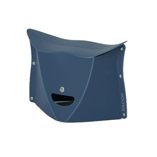 カラー：ネイビーサイズ（約）：［組み立て時］幅31.5×奥19×高21cm　：［折りたたみ時］幅37.5×奥3×高24.5cm　［座面高］18cm重量（約）：290g耐荷重（約）：100kg素材：ポリプロピレン、スチール原産国：中国