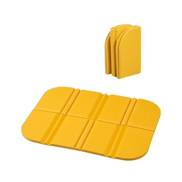 カラー：イエロー本体サイズ（約）：［使用時］幅315×奥238×高7mm　［収納時］幅80×奥55×高120mm 耐熱温度（約）：70℃素材：エチレン酢酸ビニル共重合樹脂