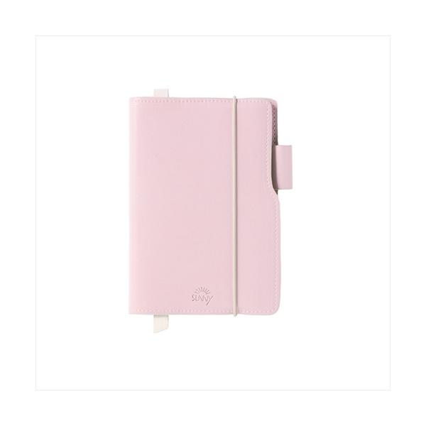 カラー：ペールライラック本体サイズ（約）：縦149×横104×厚12mm（A6変形）重量（約）：115gページ数：160ページ素材：［カバー］PVC　［ノート他］紙付属品：タイトルシール、使い方リーフレット