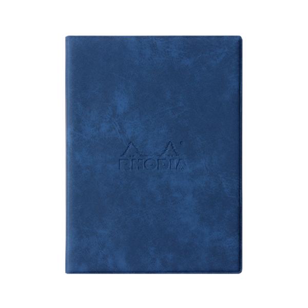 カラー：インディゴ本体サイズ（約）：縦158×横117×厚15mm素材：［カバー］PVC　［メモ］紙付属品：ブロックロディアNo13×1冊