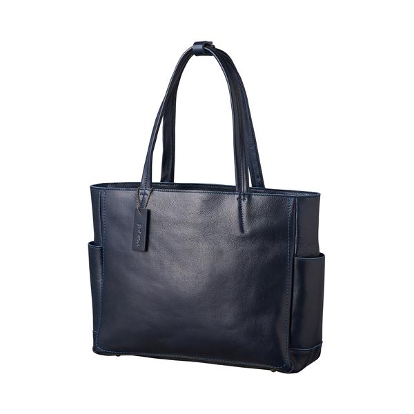 カラー：ネイビー本体サイズ（約）：幅38×奥14×高31cm 重量（約）：1100g容量（約）：14L素材：牛革（姫路レザー）  原産国：日本