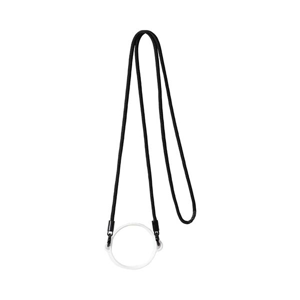 本体サイズ（約）：［リング］径6cm　［ストラップ］長130cm素材：シリコーン、PP、亜鉛合金
