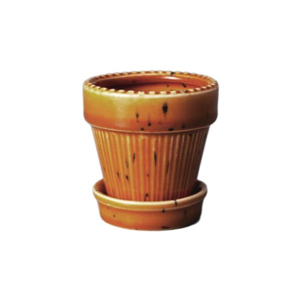 カラー：オレンジ本体サイズ（約）：径75×高70mm素材：陶器