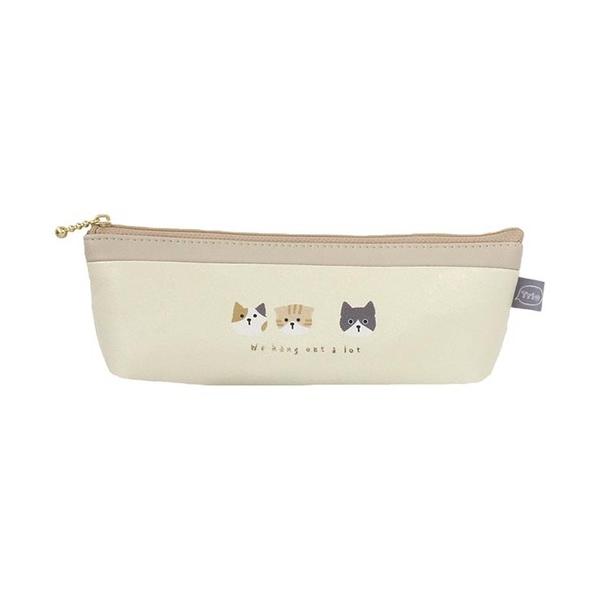 柄：ネコ本体サイズ（約）：幅20×奥4×高7cm素材：合皮