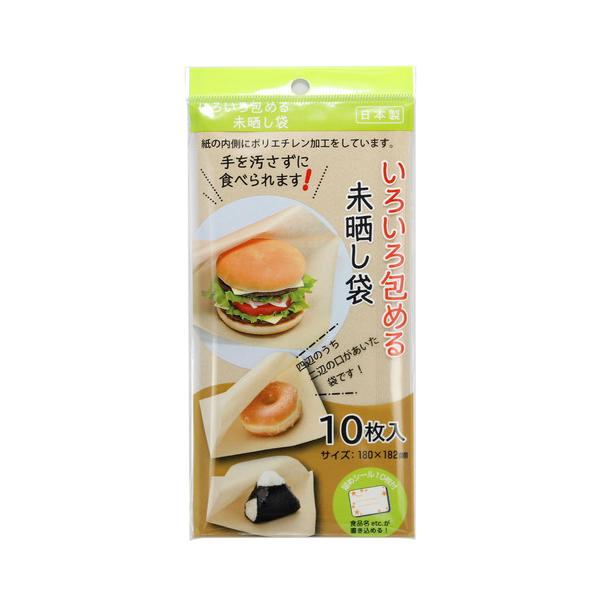 本体サイズ（約）：［本体］縦180×横182mm　［シール］縦32×横25mm 素材：［本体］パルプ（内側にポリエチレン加工）　［シール］パルプ入数：10枚付属品：留めシール×10枚