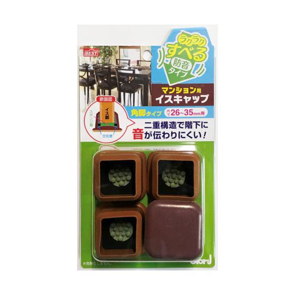 本体サイズ（約）：幅42.5×奥42.5×高33mmパッケージサイズ（約）：幅110×奥33.5×高195mm適応サイズ（約）：角脚26〜35ミリ入数：4個原材料：［本体］ラバー、エラストマー樹脂　［スベリ材］フッ素樹脂クッション　：［クッ...