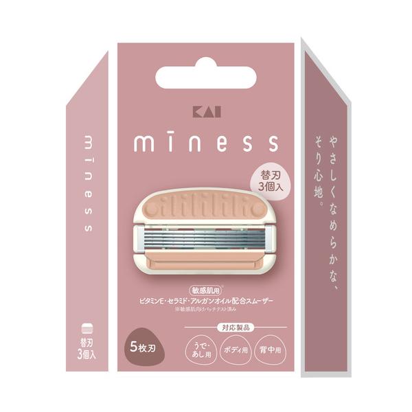 本体サイズ（約）：幅50×長30mm重量（約）：15g素材：［刃］ステンレス刃物鋼　［スムーザー］水溶性樹脂、吸水性樹脂　：［他］ABS樹脂、アルミニウム合金、熱可塑性エラストマー：［キャップ］ポリプロピレン入り数：3個