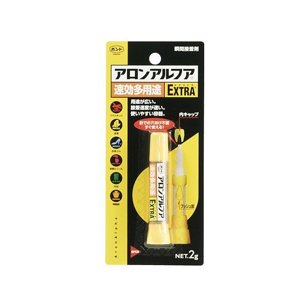 サイズ（約）：［パッケージ］幅8.4×奥2.3×高19cm重量（約）：21g容量（約）：2g素材：シアノアクリレート