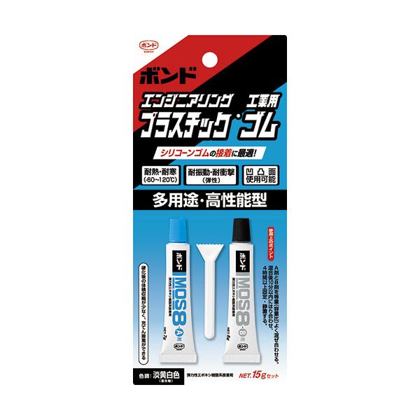カラー：淡黄白色本体サイズ（約）：幅90×奥19×高205mm容量（約）：15g付属品：ヘラ素材：エポキシ・変成シリコーン樹脂系原産国：日本