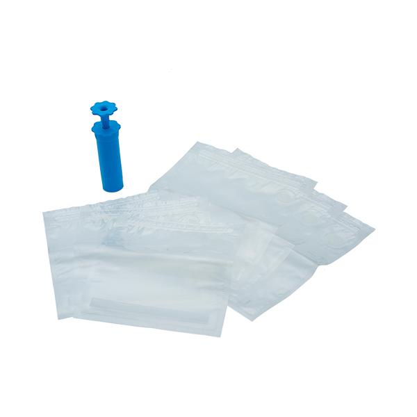 本体サイズ（約）：［真空ポンプ］幅45×高151mm保存袋サイズ（約）：［Mサイズ］縦275×横230mm　［Sサイズ］縦220×横200mm     原産国：韓国