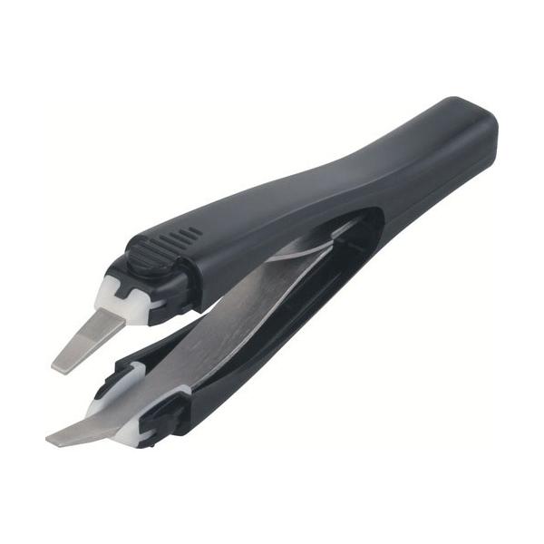 本体サイズ（約）：長9.3×幅2.5×高1.3cm重量（約）：10g素材：［刃部］ステンレススチール　［ハンドル］ABS樹脂　：［先端部品］POM樹脂　［キャップ］AS樹脂原産国：中国