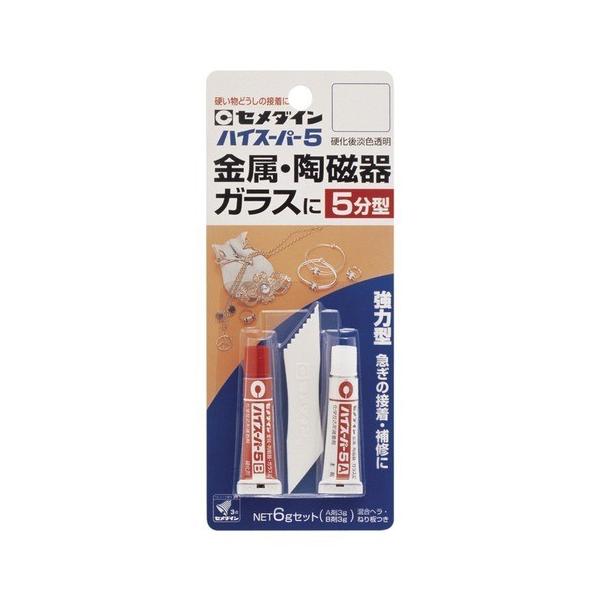 カラー：硬化後　淡色透明パッケージサイズ（約）：幅75×奥14×高180mm重量（約）：6gセット（[A剤]3g、[B剤]3g）付属品：ヘラ、プラ板素材：[A剤]エポキシ樹脂、［B剤]ポリチオール原産国：日本