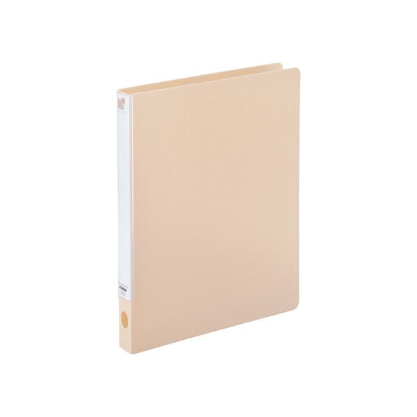 カラー：ベージュ本体サイズ（約）：縦306×横245×厚28mm重量（約）：176g収容枚数：160枚素材：［表紙］ポリプロピレン　［とじ具］スチール、POM
