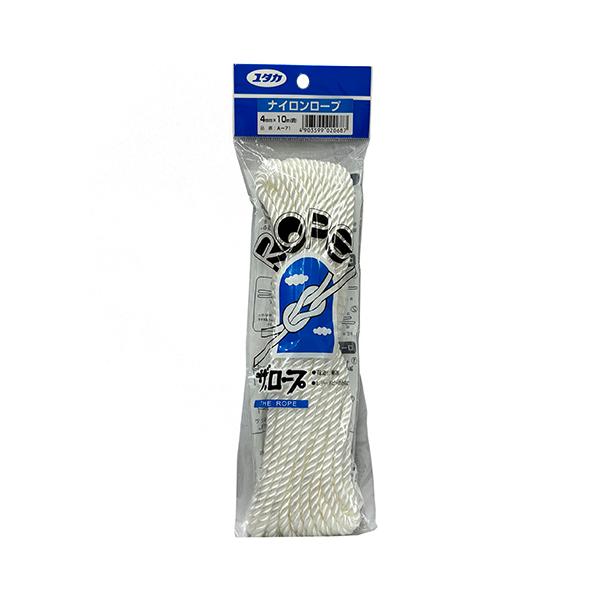 本体サイズ（約）：線径4mm×長10mパッケージサイズ（約）：幅80×奥35×高270mm素材：ナイロン先端加工：テープ止め