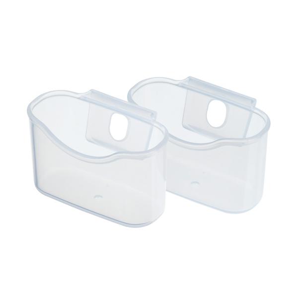 本体サイズ（約）：［1個サイズ］幅6.1×奥3.4×高3.8cm入数：2個素材：ポリプロピレン