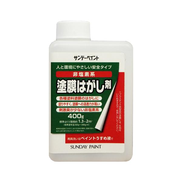 本体サイズ（約）：幅19×奥5×高15cm<BR>内容量（約）：400g適応素材：屋内外の鉄部、木部、コンクリート、スレートなど標準剥離面積（約）：1.3〜2m<sup>2</sup>　：（標準散布量20...