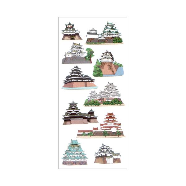 柄：日本の城本体サイズ（約）：縦160×横70mm素材：紙、金箔