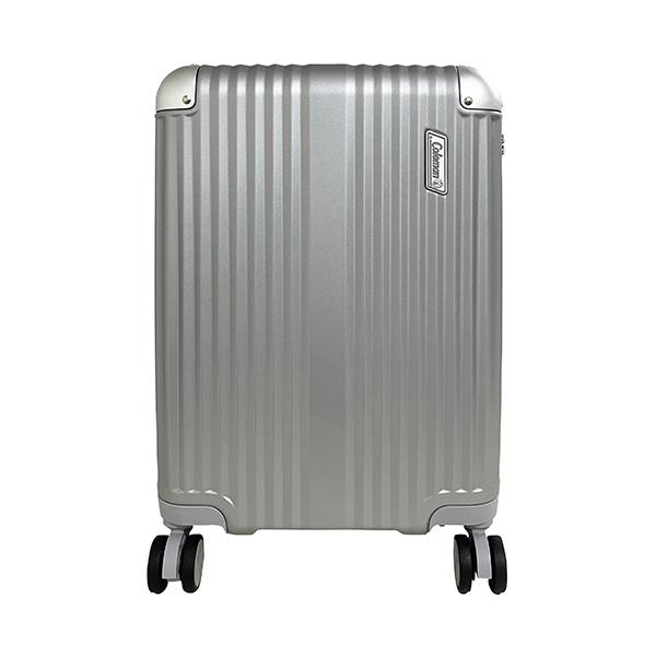 カラー：シルバー本体サイズ（約）：幅34×奥行24〜27×高55cm（3辺合計113〜116cm）重量（約）：2.9kg容量（約）：38L＋8L素材：ポリカーボネート付属品：取り外しディバイダー