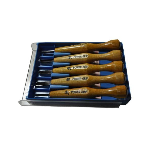 パッケージサイズ（約）：縦15.7×横11.8cm素材・原材料：[刃の部]安来鋼　[柄の部]サクラセット内容：丸3mmと6mm　キワ7.5mm　相透7.5mm　三角4.5mm原産国：日本