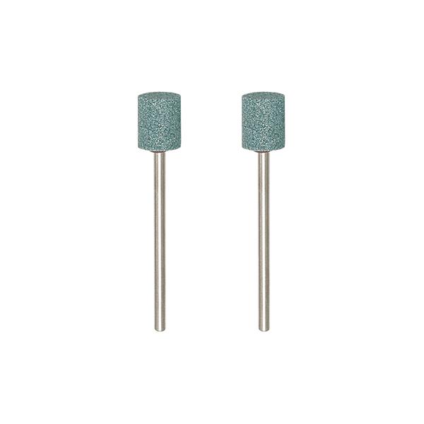 先端形状：円柱型（径8×長10mm）本体サイズ（約）：［1本当］径8×長40mm　［シャフト径］2.35mm入数：2本原材料：GC砥石150番原産国：ドイツ