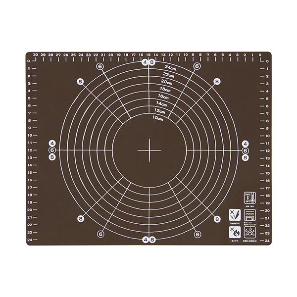 カラー：ブラウン本体サイズ（約）：縦260×横330mm対応温度（約）：［耐熱］250℃　［耐冷］−30℃重量（約）：137g素材：シリコーンゴム