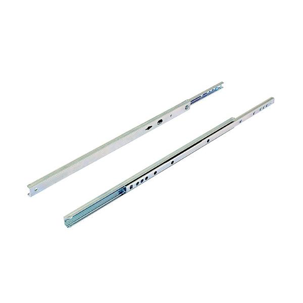 サイズ（約）：［1本］幅31cmパッケージサイズ（約）：幅5.5×奥1.2×高38.5cm重量（約）：224g素材：スチール（亜鉛メッキ仕上）入り数：1セット（2本）引き出し長さ標準規定サイズ（約）：31.5〜55cmスライド量（約）：［最...