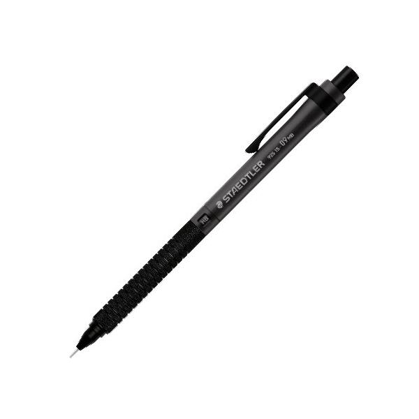 カラー：ブラックサイズ（約）：［本体］径9.5×長140.9mm　［シャープ径］0.9mm重量（約）：16g素材：［軸］ABS　［口金一体型グリップ］真鍮　［クリップ］鋼