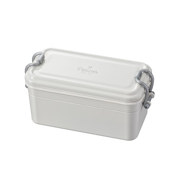 カラー：アイボリー本体サイズ（約）：幅18.4×奥9×高9cm容量（約）：［上段］370mL　［下段］355mL素材：［本体／フタ］PET、ABS　　［パッキン］シリコーンゴム電子レンジ対応：可（フタは外す）食洗器対応：可（下段は除く）原産...