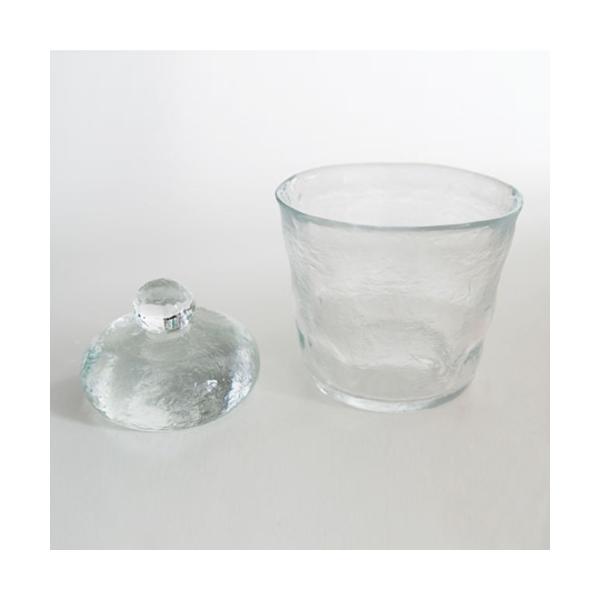 本体サイズ（約）：［容器］直径10.2×高さ8.5cm、［重し］直径7.8×高さ5.5cm素材：ソーダガラス