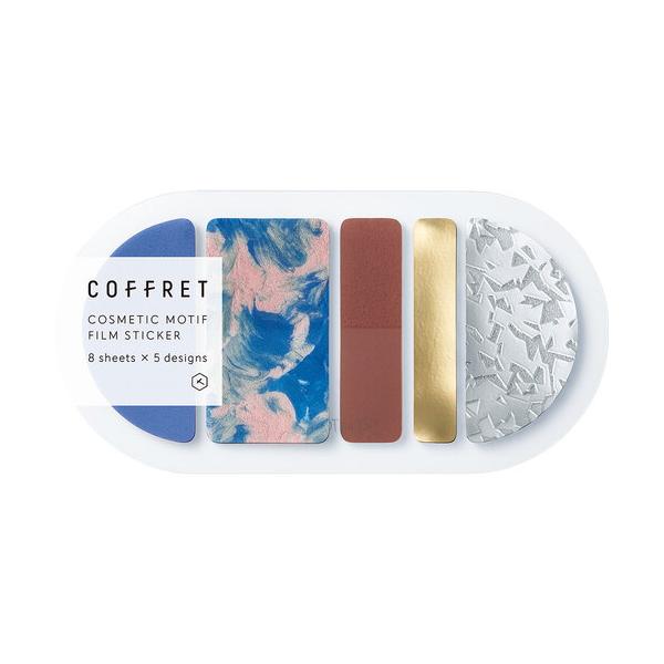 カラー：ホリゾンブルー本体サイズ（約）：縦53×横98×厚3mm枚数：40枚入り（8シート×5デザイン）素材：PET