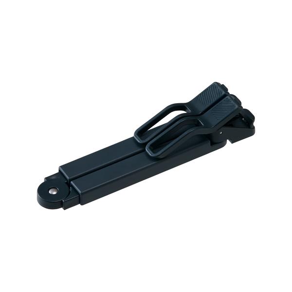 カラー：黒サイズ（約）：［本体］幅160×奥33×高31mm　［使用時］幅439×奥27×高31mm　：［クリップ間対応幅］224〜364mm　［クリップ最大開口幅］31mm重量（約）：60g素材：POM、ABS