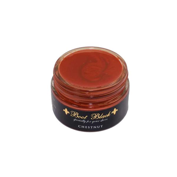 カラー：チェスナット本体サイズ（約）：幅5.5×奥5.5×高4cm内容量（約）：55g成分：ろう、油脂、有機溶剤種類：油性用途：ツヤ革用
