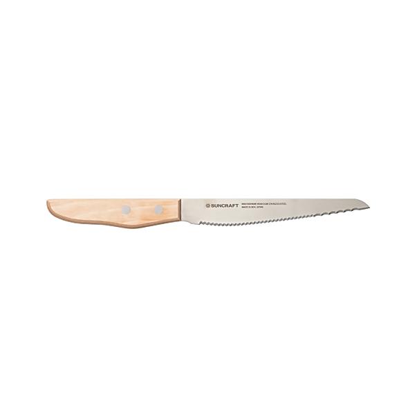 本体サイズ（約）：［本体］全長25.3×幅2.2×高1.3cm　［刃渡り］14cm　：［鞘］幅15.5×奥2.7×高0.8cmパッケージサイズ（約）：幅29×奥6.2×高2.3cm本体重量（約）：52g耐熱温度（約）：［鞘］90℃食洗機対応...