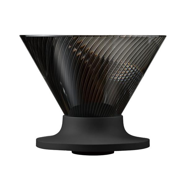 本体サイズ（約）：幅128×奥128×高103mm素材：［本体］PCT樹脂　［ホルダー］シリコーンゴム容量（約）：1〜4杯用