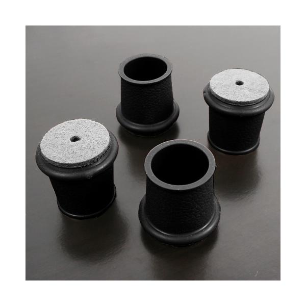 サイズ（約）：[適応サイズ]内径2.2〜2.5cm用素材：エラストマー樹脂、硬質フェルト入り数：4個カラー：ブラック原産国：日本