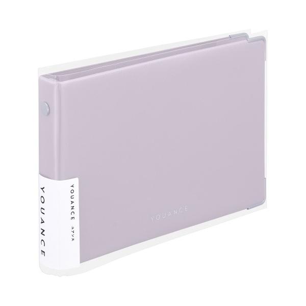 カラー：ライトパープル本体サイズ（約）：縦100×横153mm穴数：5穴 付属品：3mm方眼罫ルーズリーフ×20枚　：5mm方眼罫くすみカラー×5枚  付属品：カードポケットリーフ1枚