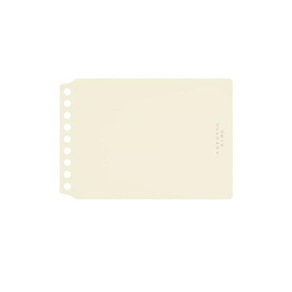 カラー：アイボリー本体サイズ（約）：縦97×横139mm穴数：9穴素材：PP入数：1枚