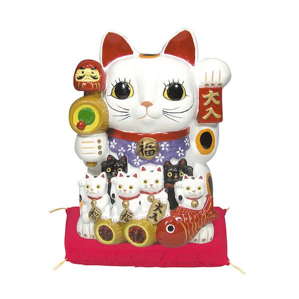 本体サイズ（約）：幅13×奥12.5×高18重量（約）：650ｇ素材：ポリストーン付属品：座布団原産国：中国