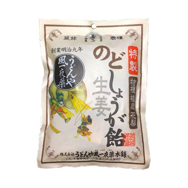 パッケージサイズ（約）：幅150×奥20×高210mm 内容量（約）：70g（個包装込み）原材料：砂糖（国内製造）、水飴、蒸生姜、黒糖、桔梗、桂皮、花梨  賞味期限：製造日より1年原産国：日本